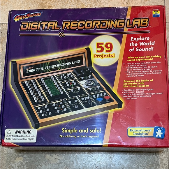 Geosafari | Toys | Geosafari Digital Recording Lab Black And Red | Poshmark